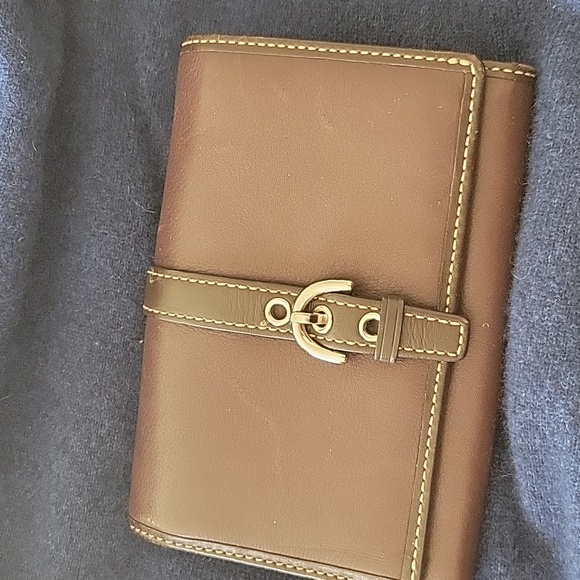 Coach | Bags | Vtg Coach Leather Double Folding Wallet | Poshmark
